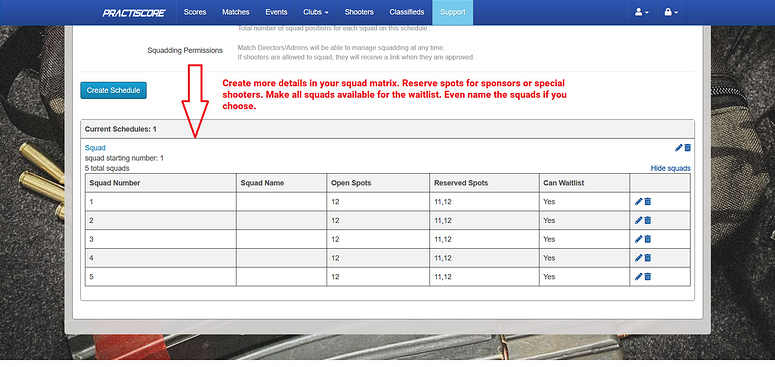 Setting up squadding for a match - Tutorials, Learn how to do Stuff - Practiscore Support Community