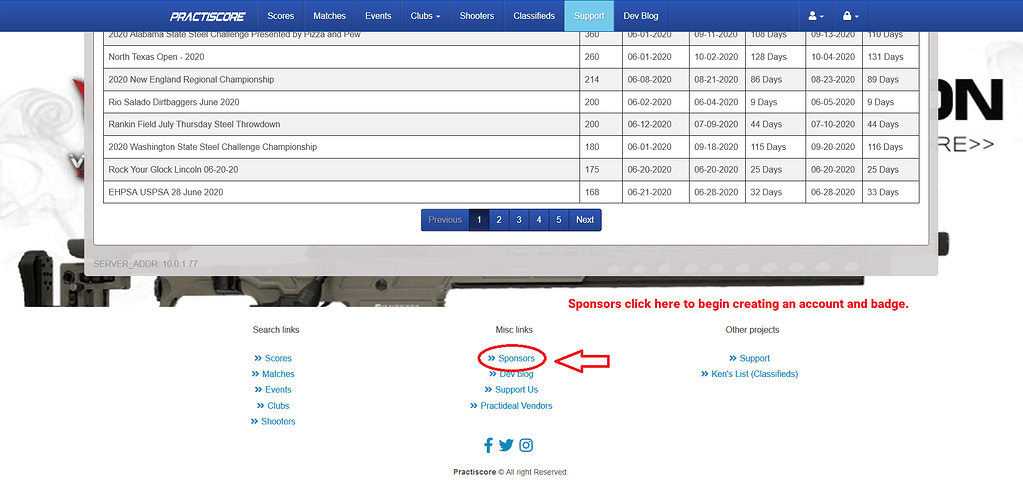 Sponsors Accounts, How to create - Tutorials, Learn how to do Stuff - Practiscore Support Community