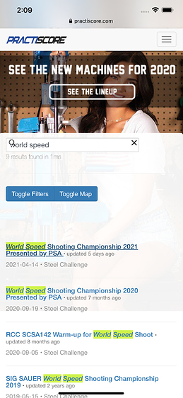 Search and load match results using PractiScore Competitor app - PractiScore Competitor App ...