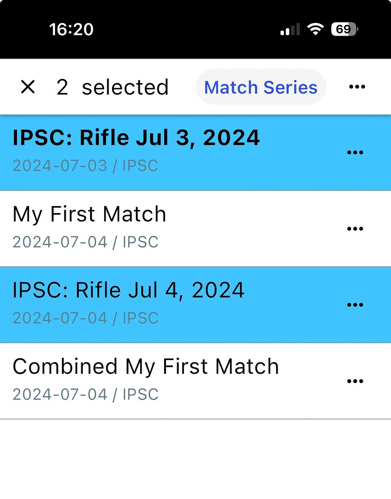 Match series do not work - PractiScore 2 Scoring Apps - Practiscore ...